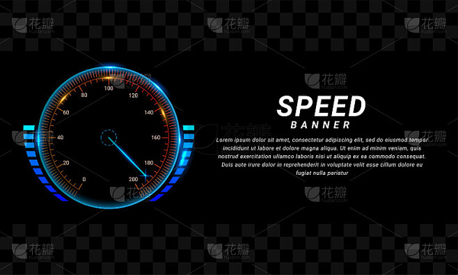 speed indicators with pointer for vehicle dashboar