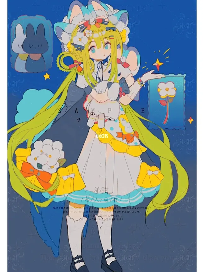 Bonnie｜oc : 放一个邦妮的原设 #OC #稿件展示 #禁止盗图 #绘画-花瓣网