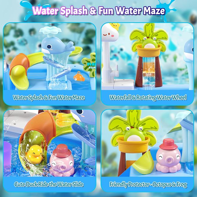 Amazon.com: Upgraded Play Sink with Running Water, Color Changing Play ...