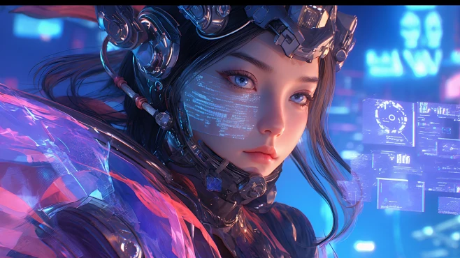 ZXM-赛博机甲女孩-hzj(23)-花瓣网