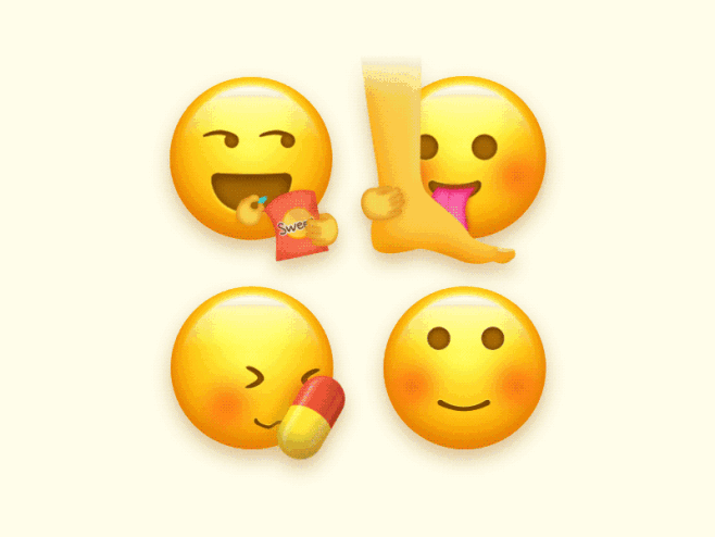 Crazy Emoji Vol.4 animation gif pill supercilious lick like nod yes ...