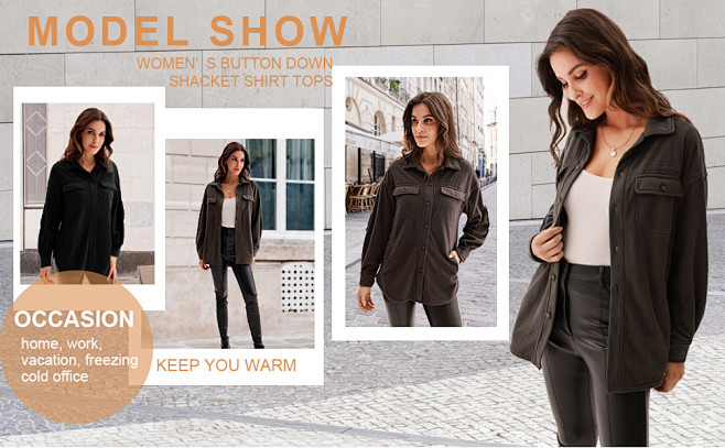 外贸女装海报，跨境电商服装海报设计 ，亚马逊A+海报，1688国际站海报 (100)