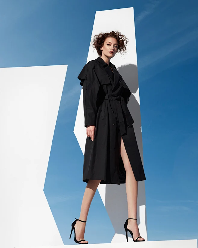 campaign clothes editorial Fashion model studiophotography-花瓣网