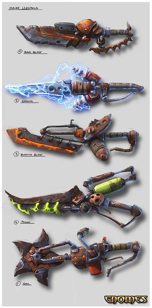 Weapon Concepts, Max Hugo : Some weapon designs for a personal project.-花瓣网