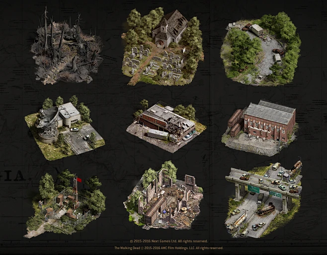The Walking Dead: No Man's Land - map icons, TWD: No Man's Land ...
