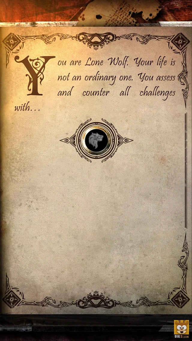 RPG游戏小说《Lone Wolf 孤狼》UI游戏界面_点击查看原图-花瓣网