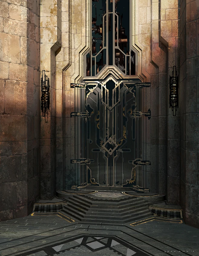 joon-ahn-concept-art-gate.jpeg (1100×1413)-花瓣网