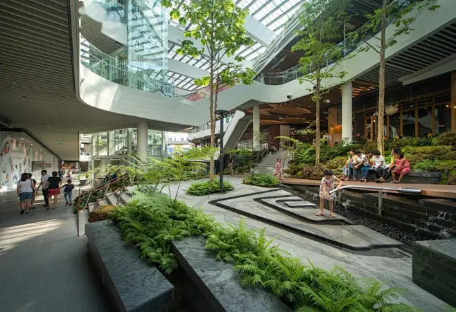 购物中心里的山谷步道-泰国Mega Food Walk / Landscape Collaboration_景观_水景_互动性-花瓣网