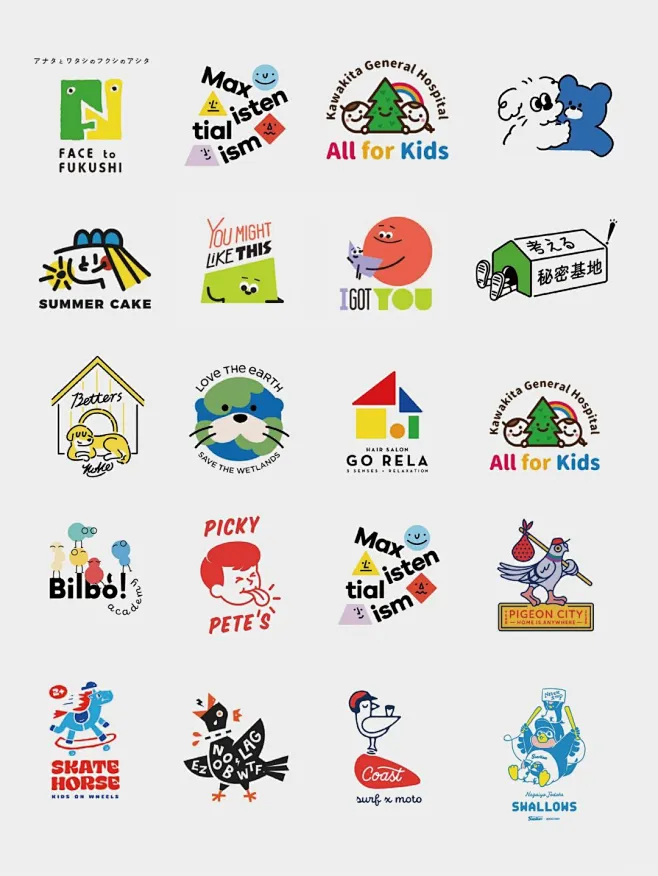 可爱卡通 LOGO 设计，让你的品牌更有趣 - 小红书-花瓣网