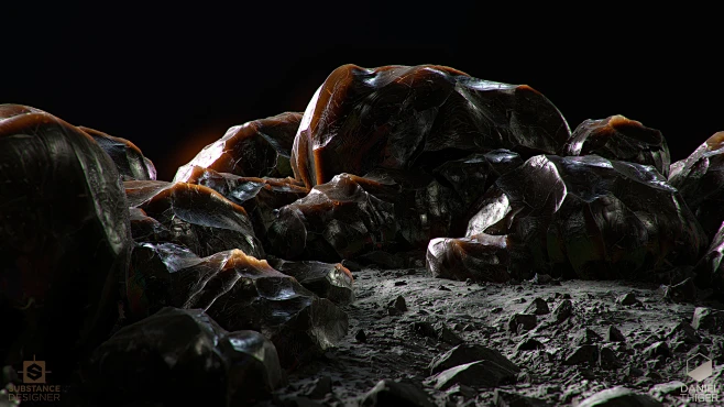 Obsidian, Daniel Thiger : Material study of Obsidian, a type of ...