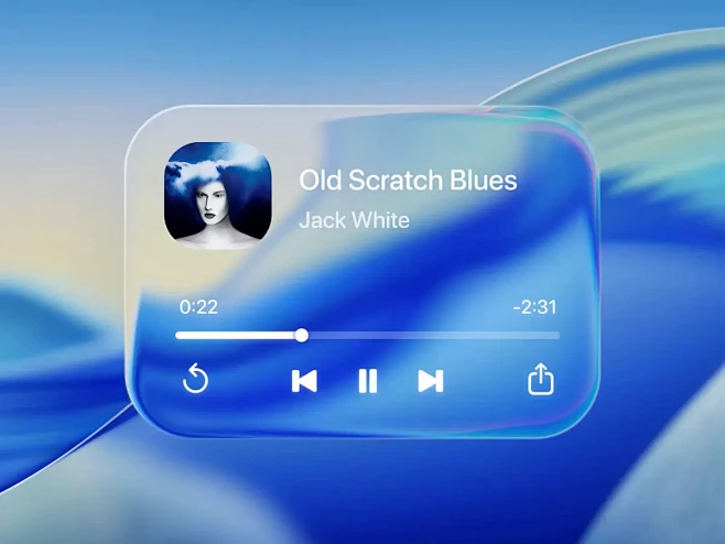 Liquid Glass macOS Tahoe 26 25 3d ae after effects animation blue figma ...