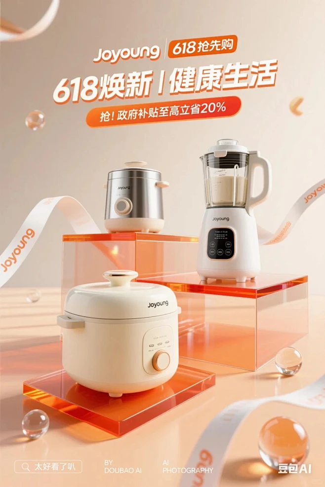 AI直出618抢先购活动促销主视觉海报！_7_太好看了叭_来自小红书网页版-花瓣网