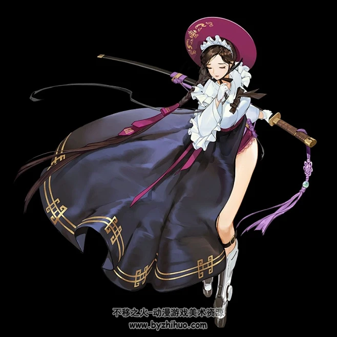 游戏last origin 角色人物美术原画立绘素材分享 88P-花瓣网