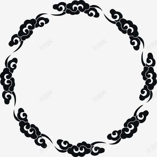 黑色祥云礼盒包装png图片免费下载-素材7yNqjeVjk-新图网-花瓣网