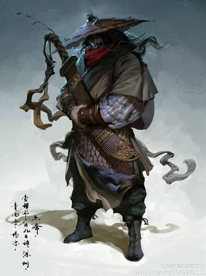 焦杰峰对水浒传—青面兽杨志表现的很有中国武侠，体现中国文化特色_CGwall原画网-花瓣网