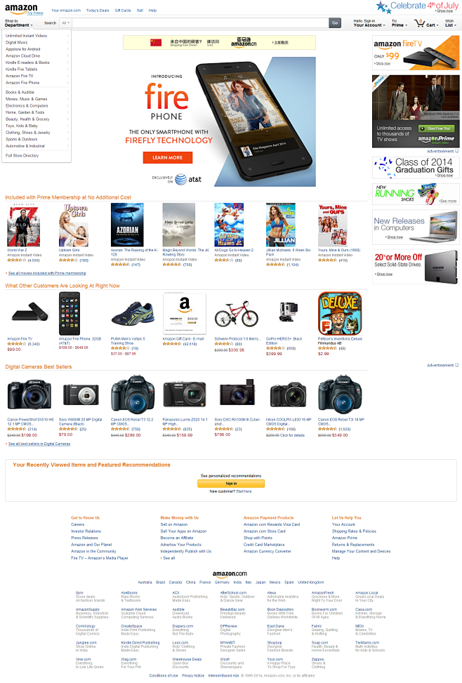 Amazon.com: Online Shopping for Electronics, Apparel, Computers, Books ...