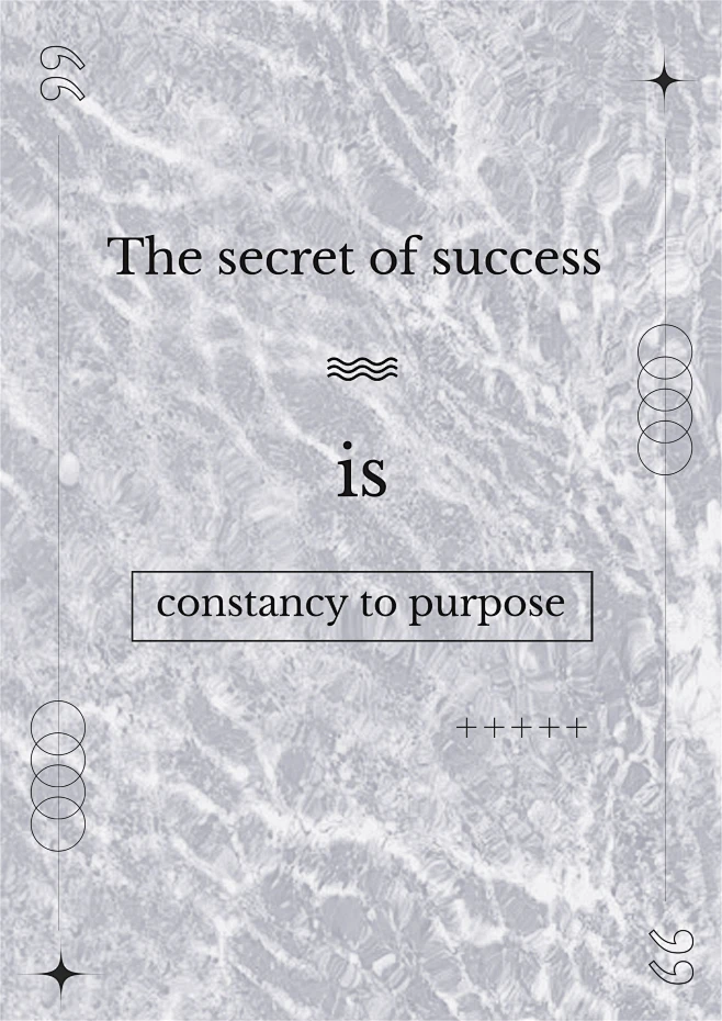 Minimal Water Texture Motivational Inspirational Quotes Poster素材-花瓣网