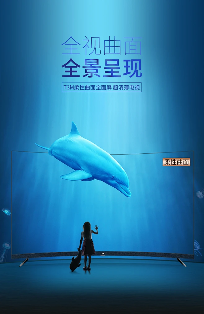 TCL 65T3M 65英寸4K超薄曲面全面屏高清人工智能网络液晶电视机-tmall.com天猫-花瓣网