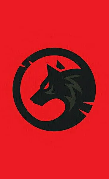 Wolf logo, self-contained badge-花瓣网