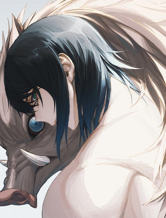 「猪突猛進」/「￦ANKE」[pixiv]-花瓣网