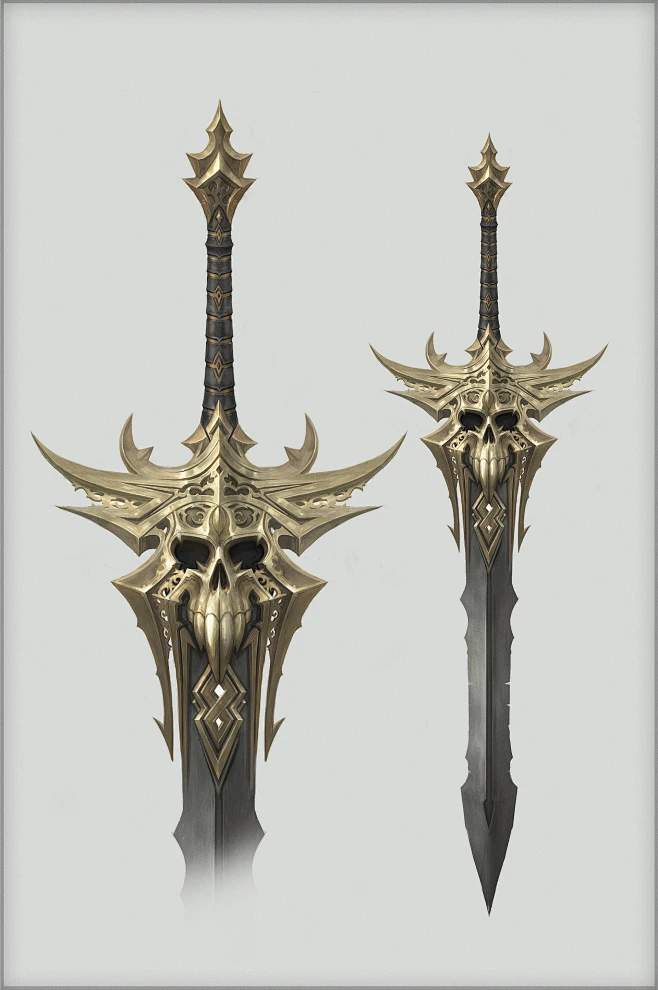 ArtStation - Iron blade weapon concept art, Raido Kaasik-花瓣网
