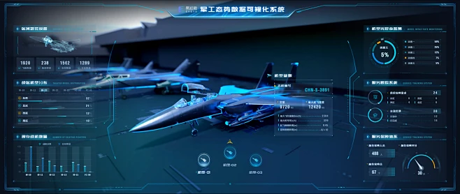军工态势可视化系统-花瓣网