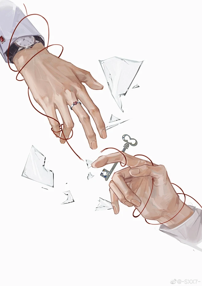 《貌合神离》外文版封面，画师：-SXX7- -花瓣网