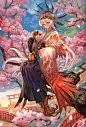 Leona, Hoo Bamon : League of Legends fanart-花瓣网