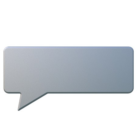 Chat Bubble 3D Illustration