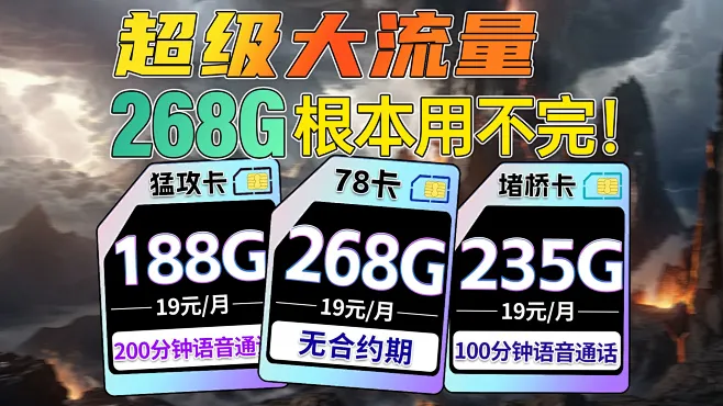 【首发实测】19元268G上新！根本用不完 2025流量卡推荐|移动流量卡|电信流量卡|联通流量卡|19元长期流量卡|手机卡|电话卡|-花瓣网