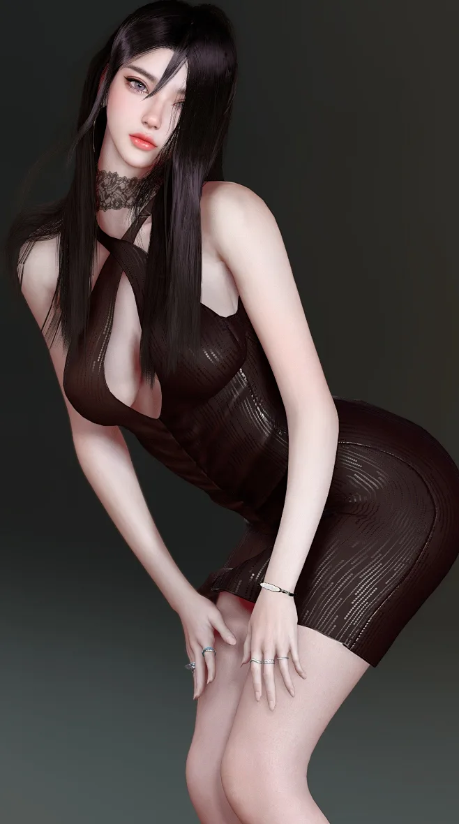 VAM,Virt_A_Mate游戏人物作品十二（冷艳美人）-原创3D角色/装备-微元素 - Element3ds.com!-花瓣网