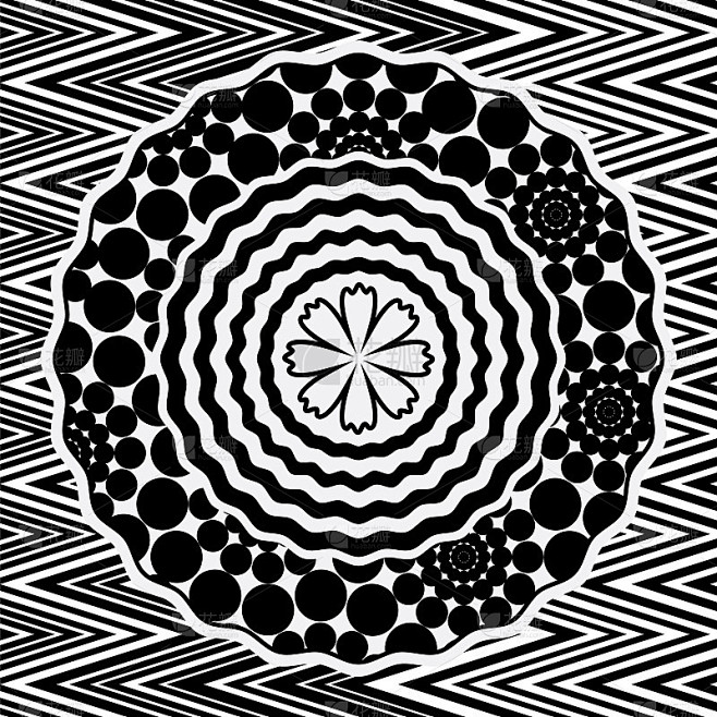 Decorative pattern.素材-花瓣网