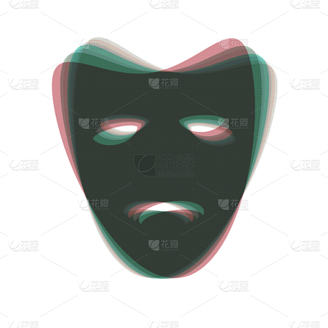 戏剧表演,图标,悲剧面具,面具,白色,传统,垂直画幅,图像,面部表情,矢量