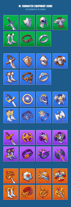 图标-武器（装备）-花瓣网|陪你做生活的设计师 | UI：角色装备图标
