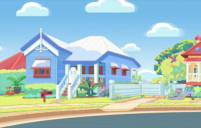 Bluey Characterless Backgrounds Wallpapers