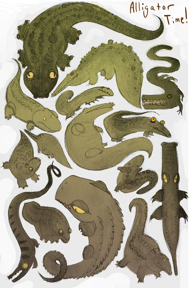 Alligator Time by redredundance on deviantART图片_动漫画展图片素材-花瓣网