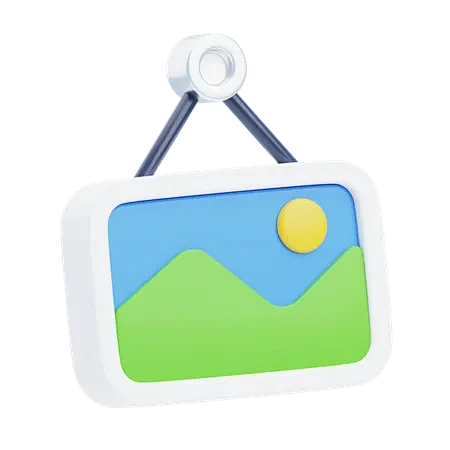 Wall Picture 3D Icon