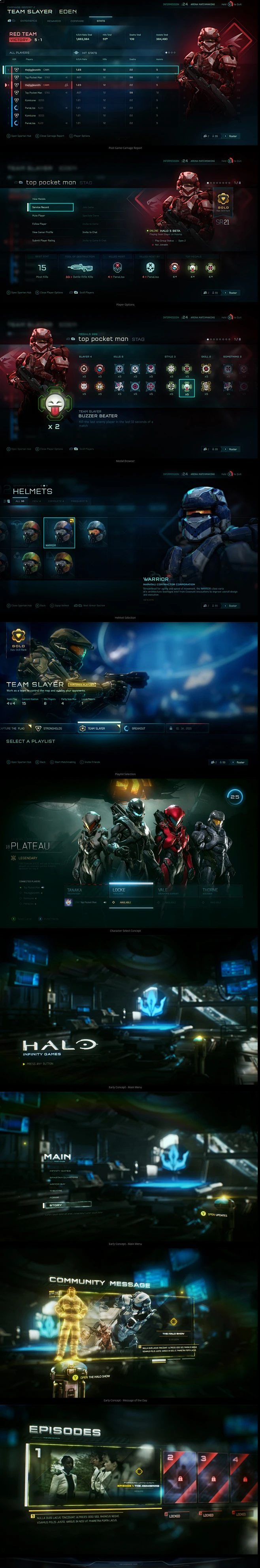 ArtStation - Halo 5: Guardian Beta Menu Concepts, Jeff Christy ...