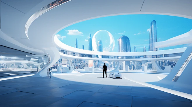 metaverse Exhibition hall architecture 3D CGI visualization interior ...