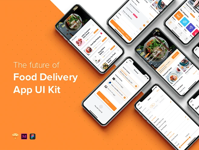 UI Kits : Fozzi - Food Delivery App UI Kit is a pack of delicate screen ...