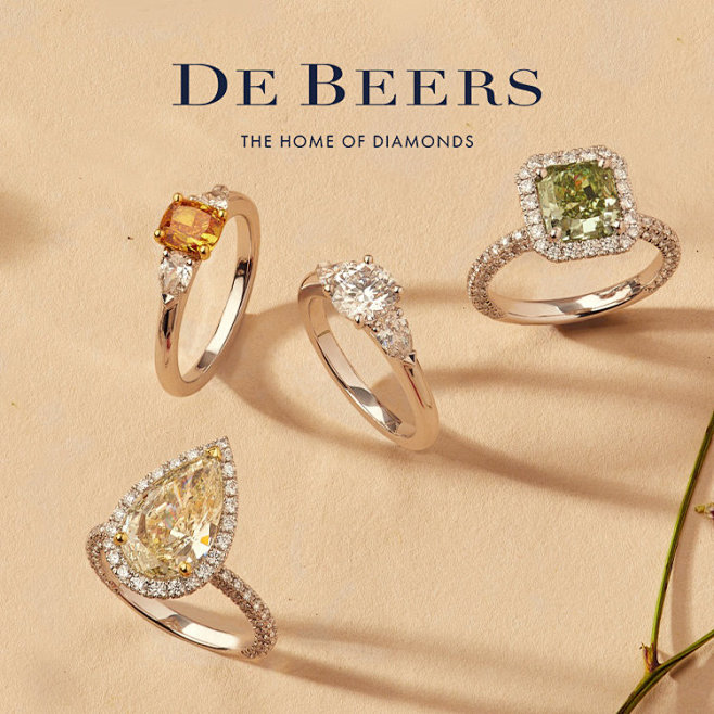 DE BEERS 戴比尔斯 珠宝 钻石 戒指 钻戒 项链 手镯 对戒 耳环