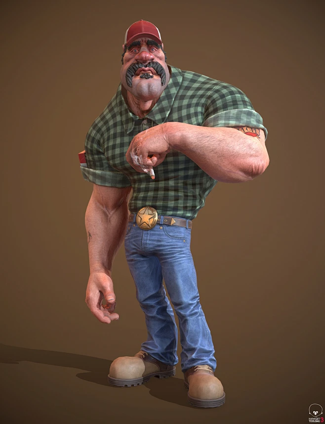 Redneck guy, Andriy Zhelem : Personal project, made just for fun ...