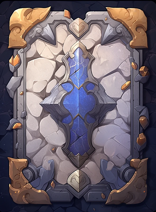 卡牌游戏背面 (18)-花瓣网