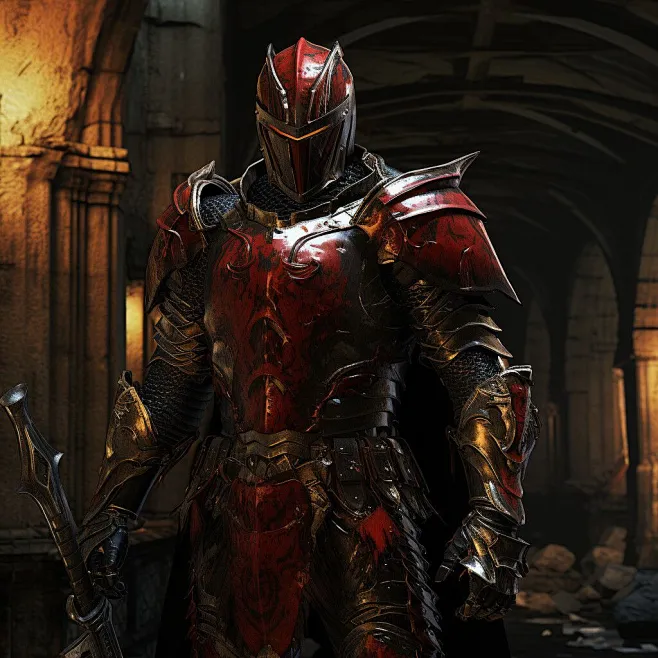 Red Knight, on ArtStation at https://www.artstation.com/artwork/xDRVW4 ...