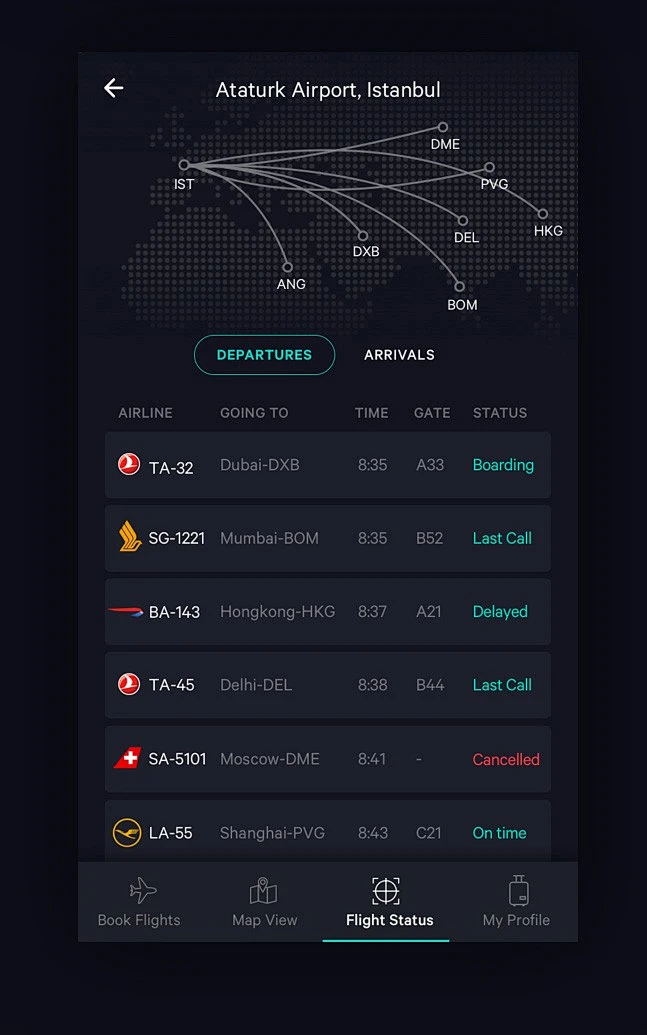 一款完整的航空app界面设计分享-UI设计网uisheji.com -图片_App_LBS图片素材-花瓣网