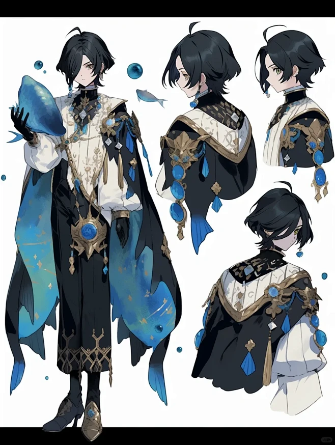 OC｜服设素材参考：哥特西幻风王子-花瓣网