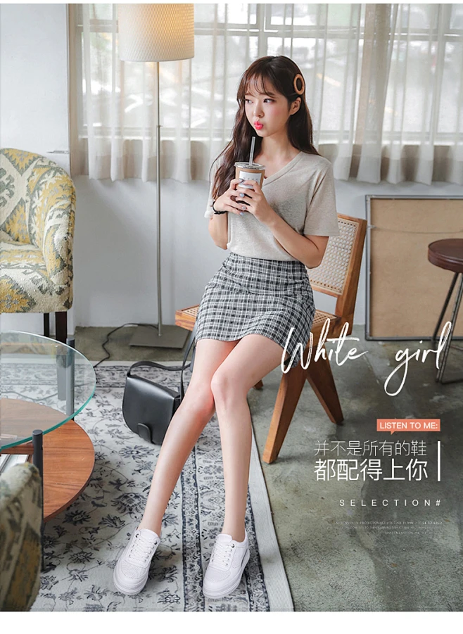 小白鞋女百搭2019春季新款韩版学生内增高透气白鞋春款休闲板鞋夏-tmall.com天猫图片_小姐姐 摄影图片素材-花瓣网