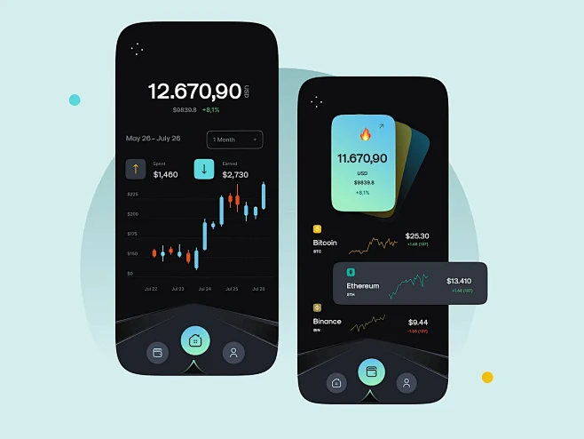 Crypto Currency App Design V2.0 android app app app screen design ...