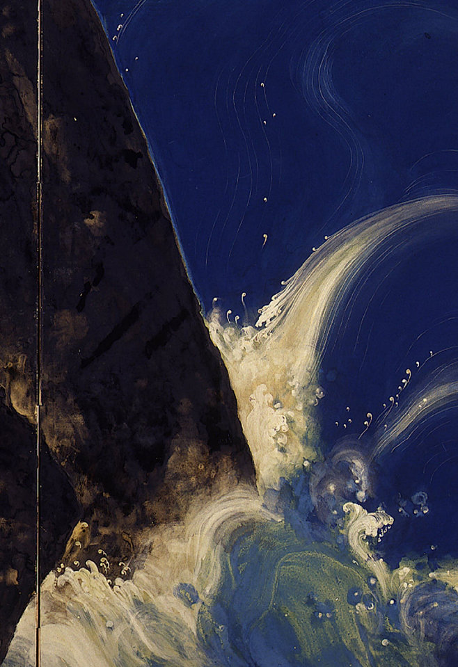 荒磯 平福百穂1926年作 東京国立近代美... 来自织田信长官bot - 微博