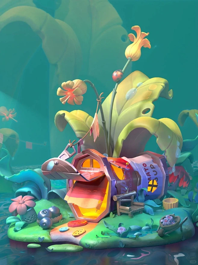 学员作品-梦幻小屋_1_pugui游戏咨询_来自小红书网页版-花瓣网